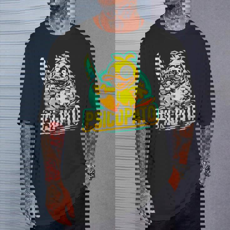 Psicopato El Pato Psicópata Ilustración Divertida Camiseta unisex ...