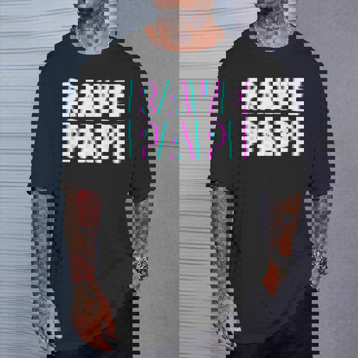 Rave Papi Edm Music Festival Optical Illusion Father's Day T-Shirt | Mazezy