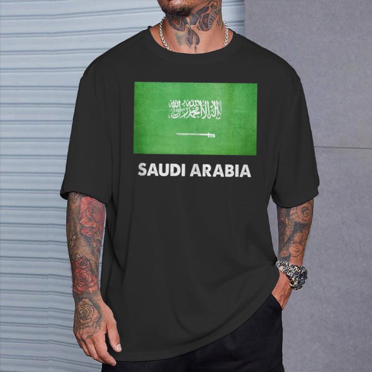 Saudi Arabian Saudi Arabia Flag T-Shirt - Monsterry
