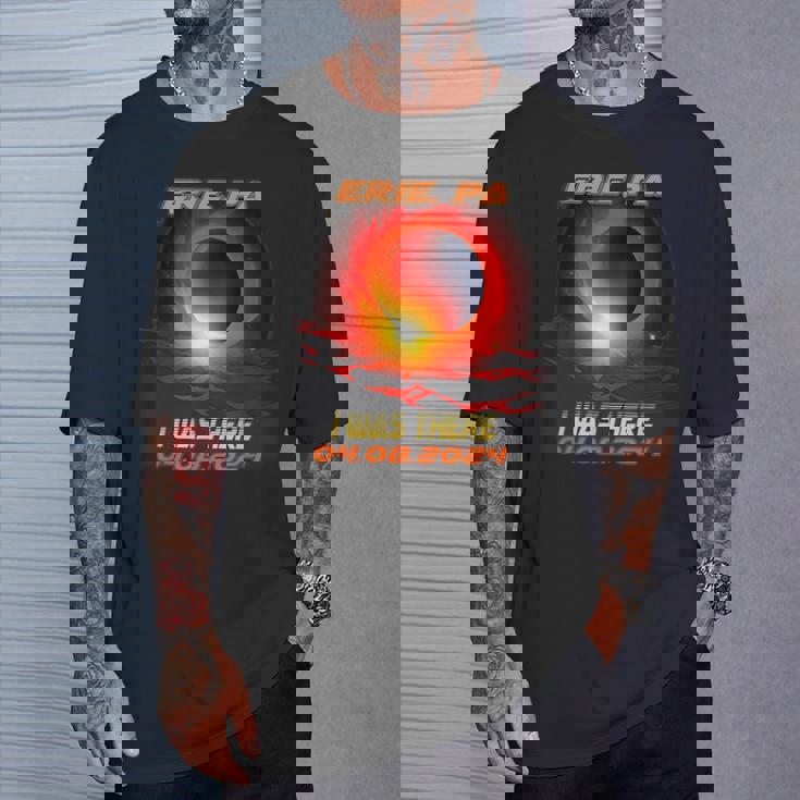 Total Solar Eclipse I Was There Erie Pennsylvania Pa T-Shirt - Seseable