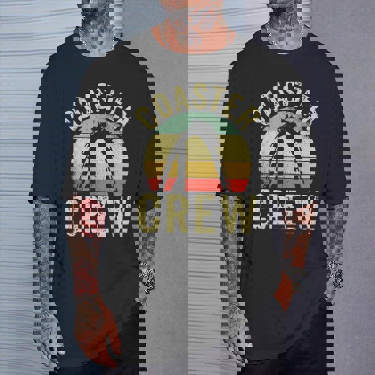 Vintage Rollercoaster Crew I Family Roller Coaster T-Shirt - Monsterry