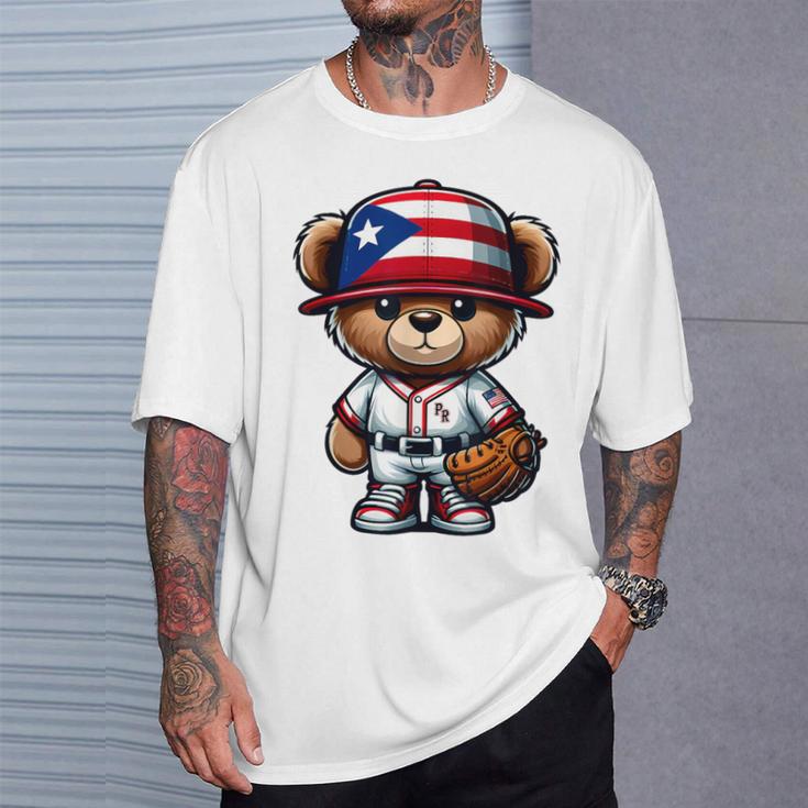 Puerto Rico Cute Teddy Bear Boricua Jersey Pr T-Shirt - Thegiftio UK