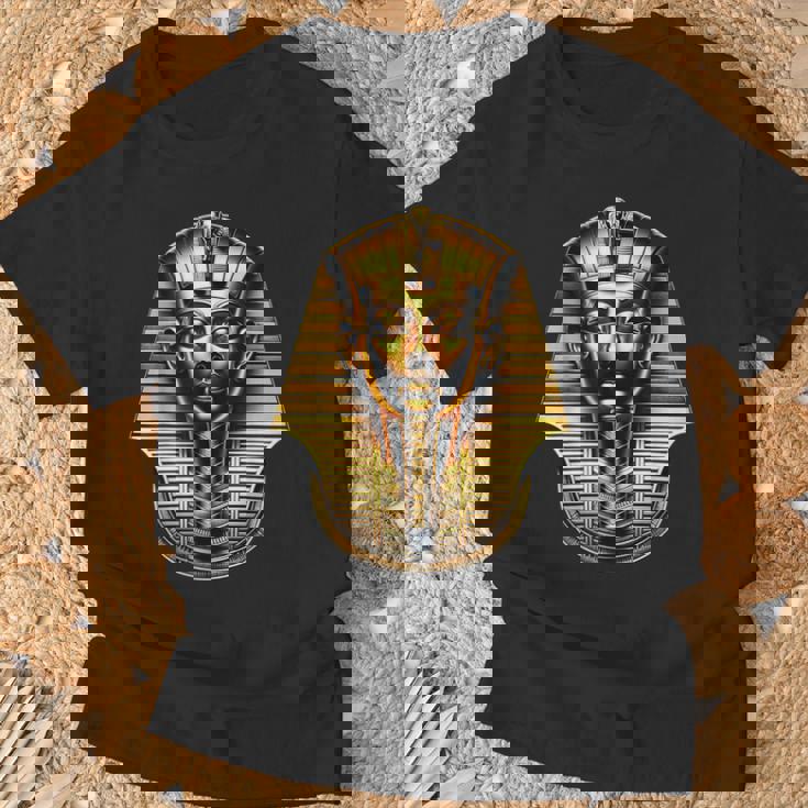 3Dking Pharaoh Tutankhamun King Tut Pharaoh Ancient Egyptian T-Shirt - Seseable