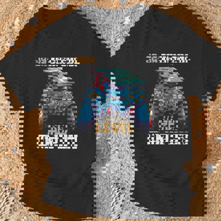 Boy 2024 High School Class Of 2024 Graduation Level Complete T-Shirt ...