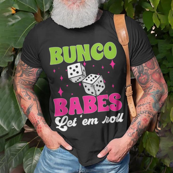 Bunco Babes Let'em Roll Bunco Game T-Shirt | Mazezy