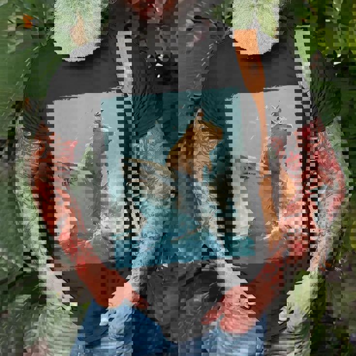 Capybara Is Riding A Shark T-Shirt | Mazezy