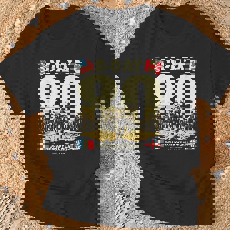 D-Day 80Th Anniversary Normandy Beach Landing History 1944 T-Shirt | Mazezy