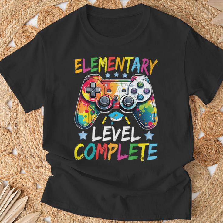 Elementary Level Complete Class Of 2024 Gamer Graduation T-Shirt | Mazezy