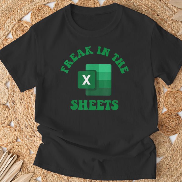 Freak In The Sheets Spreadsheet Excel Accountant T-Shirt | Mazezy