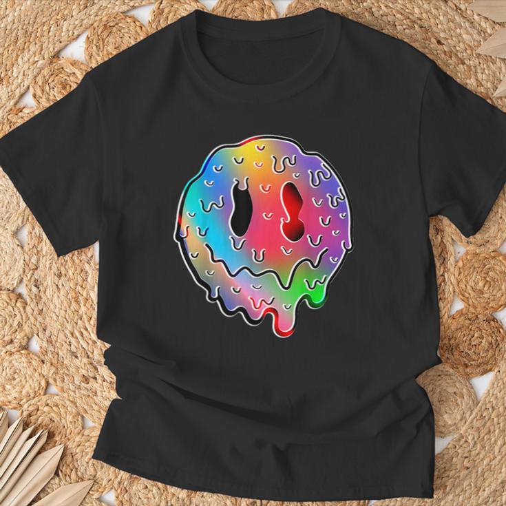 Melting Smiling Face Summer Vacation Happy Cute Smile T-Shirt - Monsterry