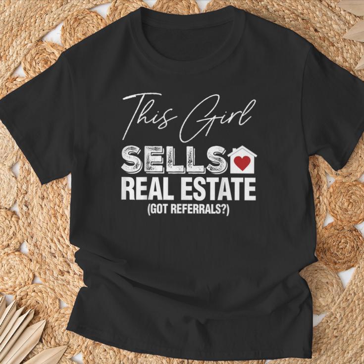 This Girls Sells Real Estate Got Referrals T-Shirt - Seseable