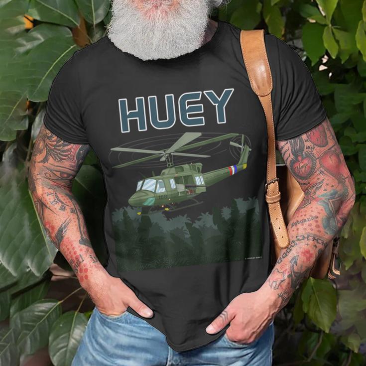 Huey Army Helicopter Military Armed Forces Helicopter T-Shirt - Monsterry
