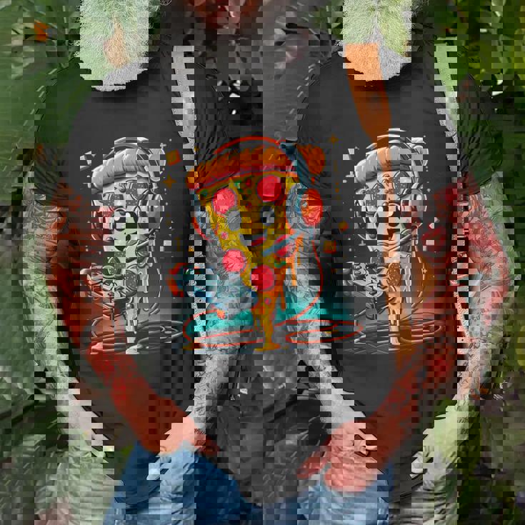 Pizza Gamer Love Play Video Games Controller Headset T-Shirt | Mazezy