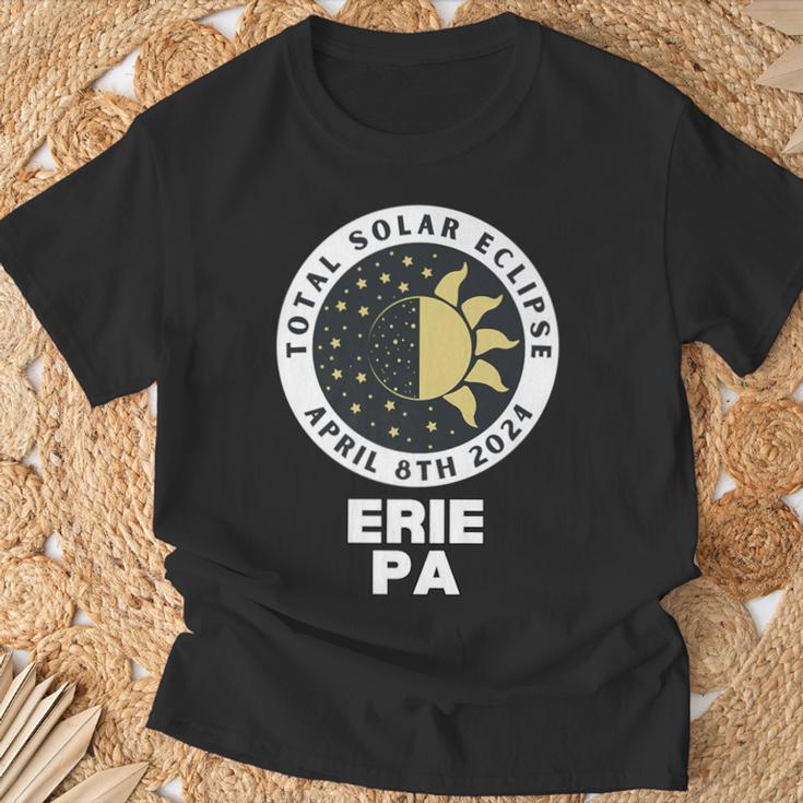 Total Solar Eclipse Erie Pennsylvania Totality 2024 T-Shirt - Seseable