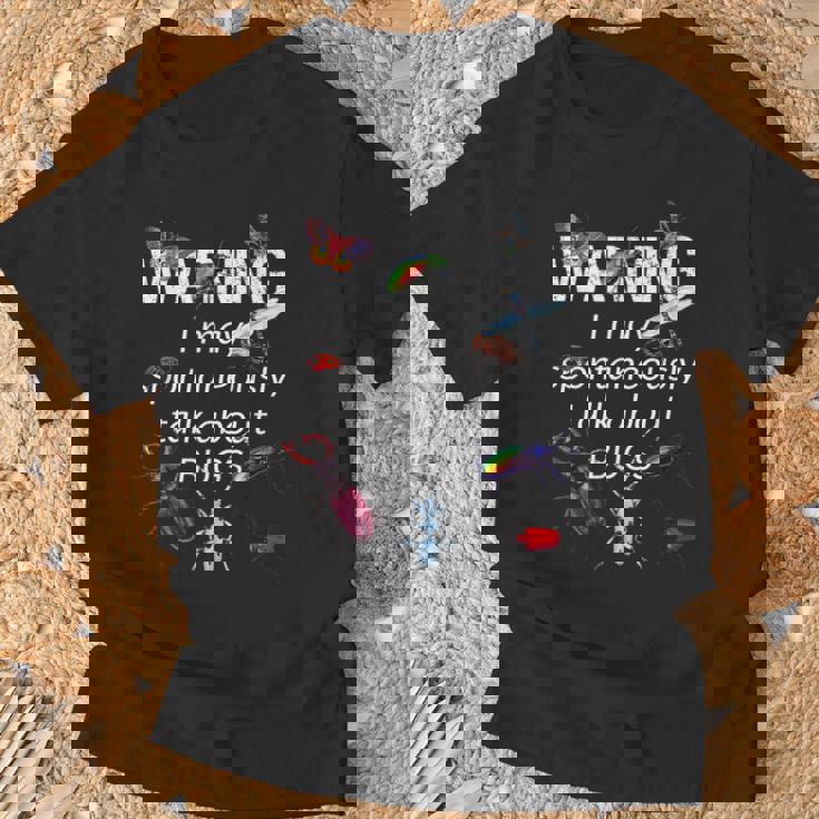 Warning I Talk About Bugs Love Insects Bugs Beetles T-Shirt - Monsterry