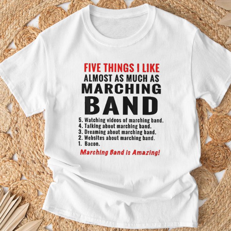 5 Things About Marching Band Funny T-Shirt - Thegiftio