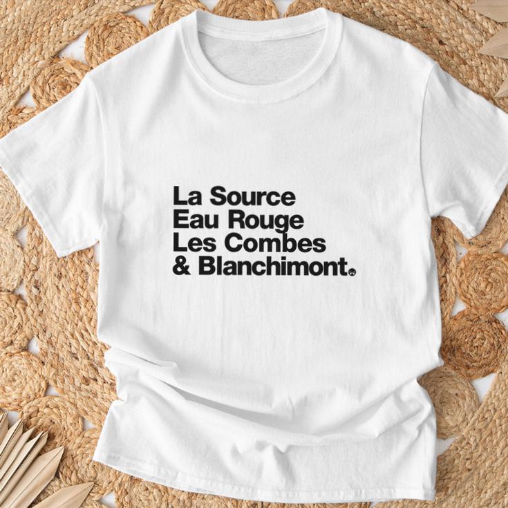 La Source Eau Rouge Les Combes And Blanchimont T-Shirt - Thegiftio