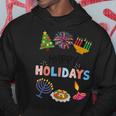 Happy Holidays Diwali Kwanzaa Hanukkah Christmas Hoodie | Mazezy