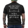 Crazy Telemetry Technician Heartbeat Ekg Puls Analyzing Data Men's T ...
