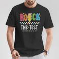 Rock The Test Dont Stress Testing Day Teachers Students T-Shirt - Monsterry